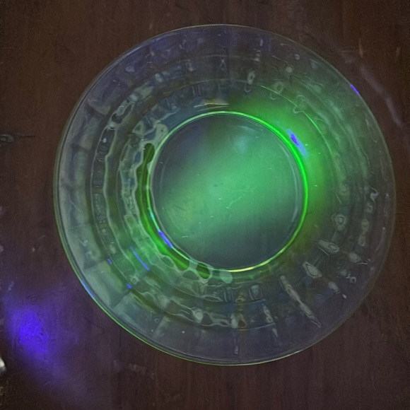 Anchor Hocking | Art | Vintage Anchor Hocking Block Optic Green Uranium ...